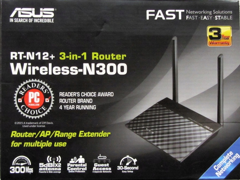ASUS Ruter RT-T-N12+3-in-1 Wireless-N300 - 15083419446 - oficjalne ...
