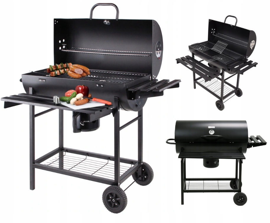 GRILL WĘGLOWY OGRODOWY BECZKA POKRYWA POPIELNIK - 13673845404 ...