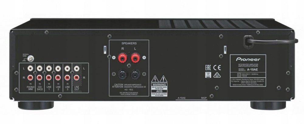 Купить PIONEER A-10AE 2x50 Вт ФОНО ЧЕРНЫЙ JM: отзывы, фото и ...