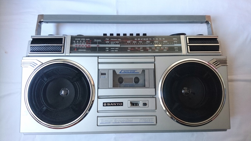 Sanyo M9927LU boombox retro Pewex PRL 1982 FM OIRT - 12527623898 ...