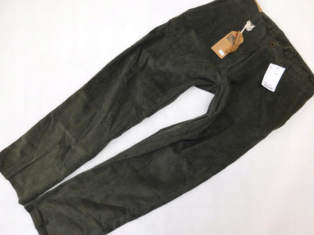 ED WALTERS sztruksowe SPODNIE regular FIT nowe 34 - 7982154010 ...