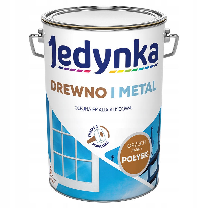 Jedynka DRIME OLEJNA Emalia Orzech Jasny Połysk 5L - 12649037450 - oficjalne archiwum Allegro