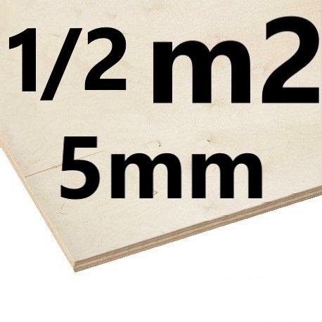 SKLEJKA 5mm CIĘTA NA WYMIAR 1/2 m2 KL2 LASER CNC - 8553417831 - oficjalne archiwum Allegro