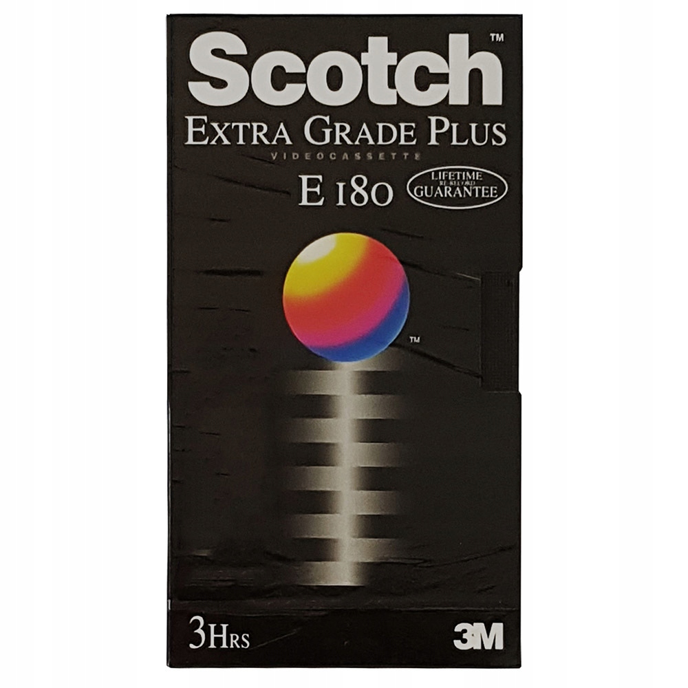 Kaseta VHS Scotch 3M Extra Grade Plus EG+ E 195 - 12021645605 - oficjalne archiwum Allegro