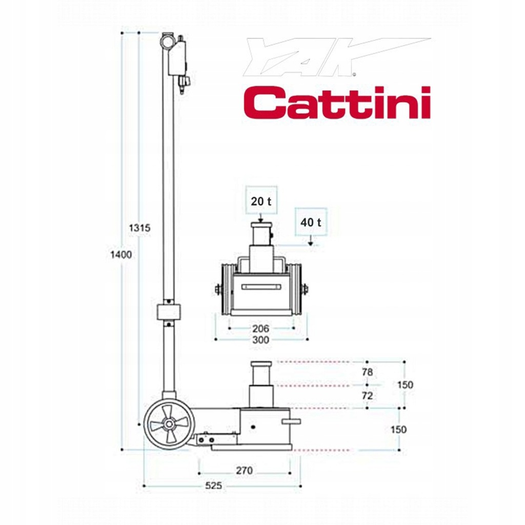 Купить Точечный подъемник Cattini YAK 215/N: отзывы, фото и ...