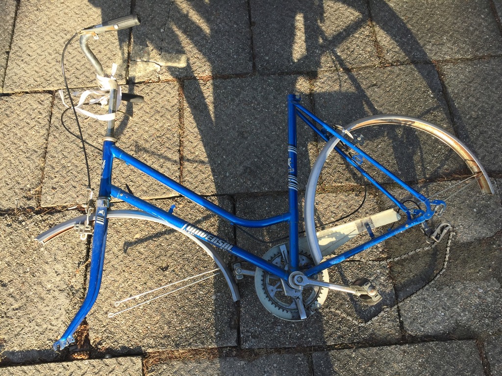 stary rower rama błotniki bez kół romet universal - 11516087887 ...