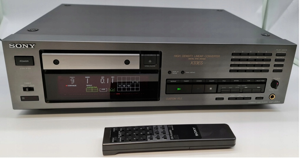 SONY CDP-X33ES Odtwarzacz CD Kultowy Top laser - 11583187210 - oficjalne archiwum Allegro