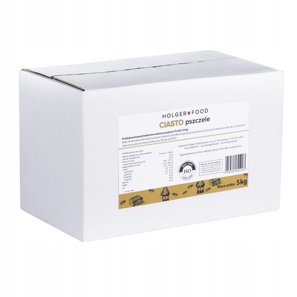 Ciasto dla pszczół pokarm 5kg - Holger Food - 12335095417 - oficjalne ...