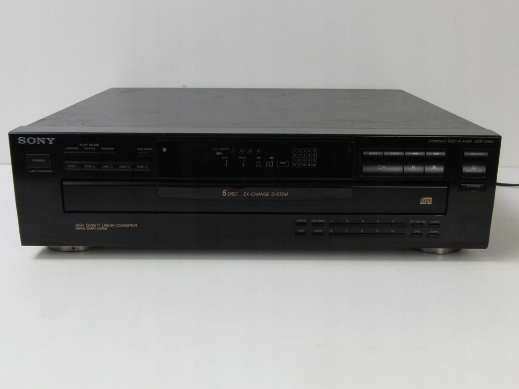 Odtwarzacz CD Sony CDP-C365 Gwarancja - 14359735819 - oficjalne archiwum Allegro