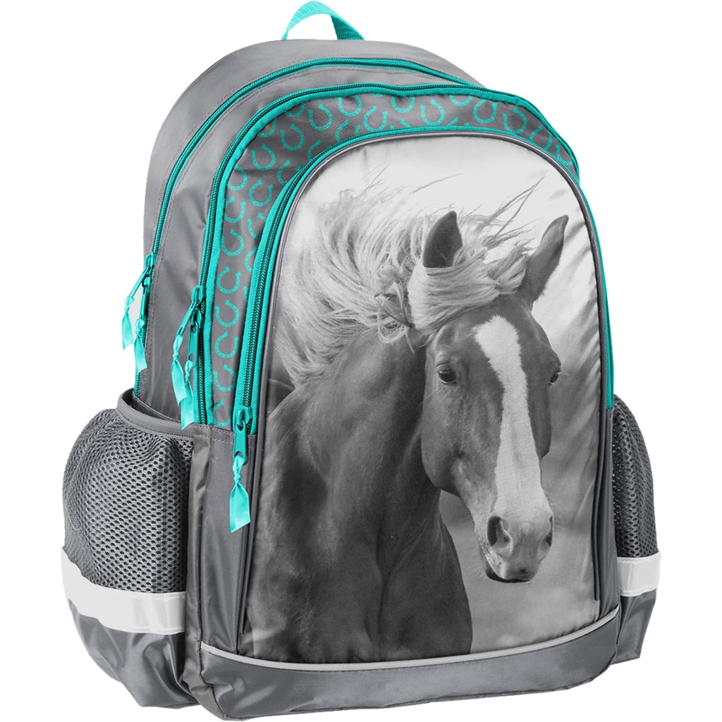 PLECAK SZKOLNY Z KONIEM KOŃ KONIE DLA DZIEWCZYNKI - 6912376224 - oficjalne archiwum Allegro