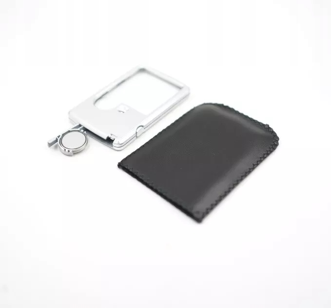 Portable 6x 3x Pocket Gift Card Magnifier Lenses with LED Light ...