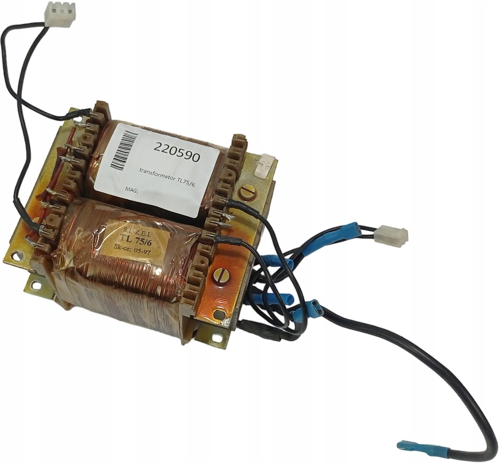TRANSFORMATOR SIECIOWY TL 75/6 38V LUB 2X19V/1X30V - 13945815224 - oficjalne archiwum Allegro