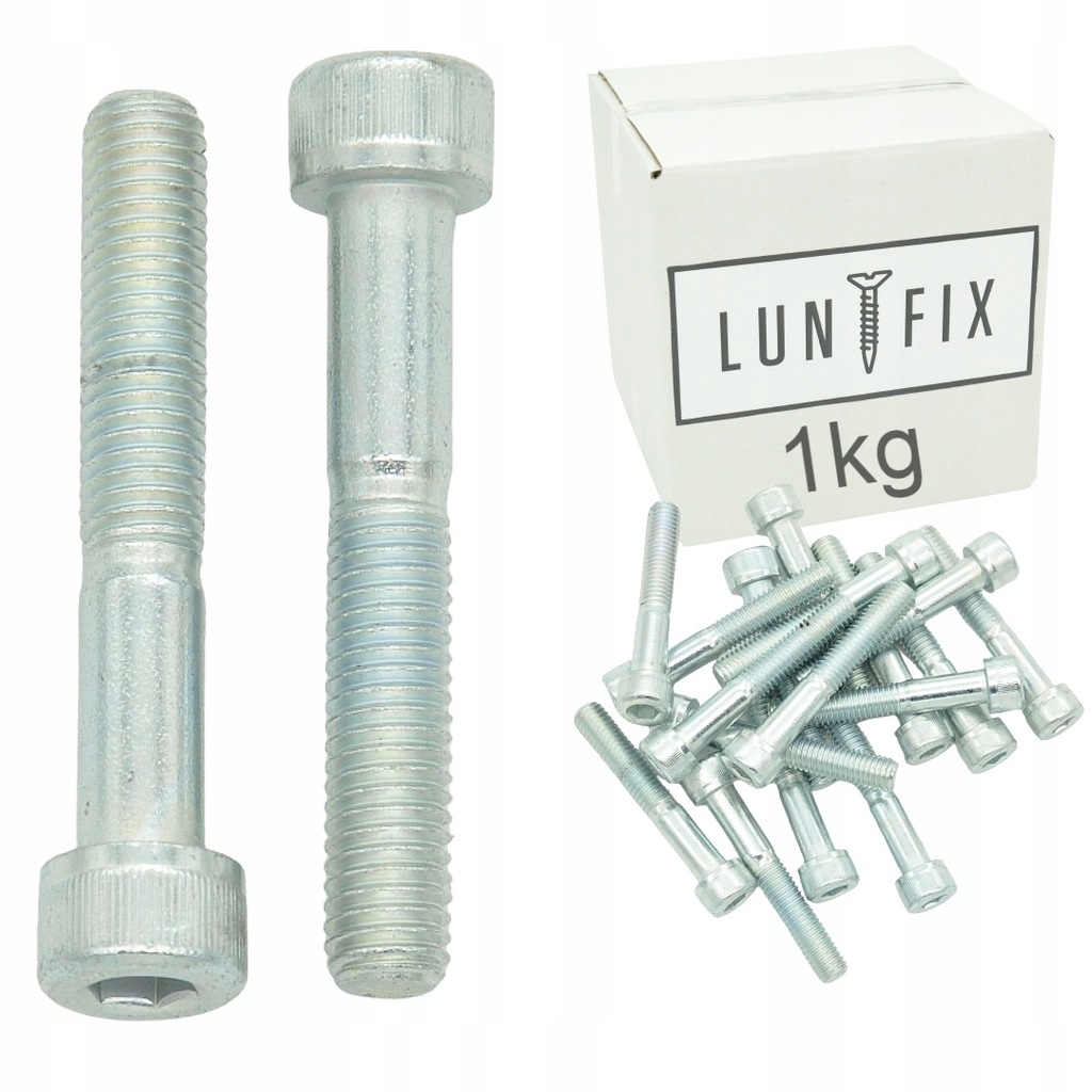 Śruba IMBUSOWA ocynkowana DIN912 M10x45 kl 8.8 1kg - 9976610362 - oficjalne archiwum Allegro
