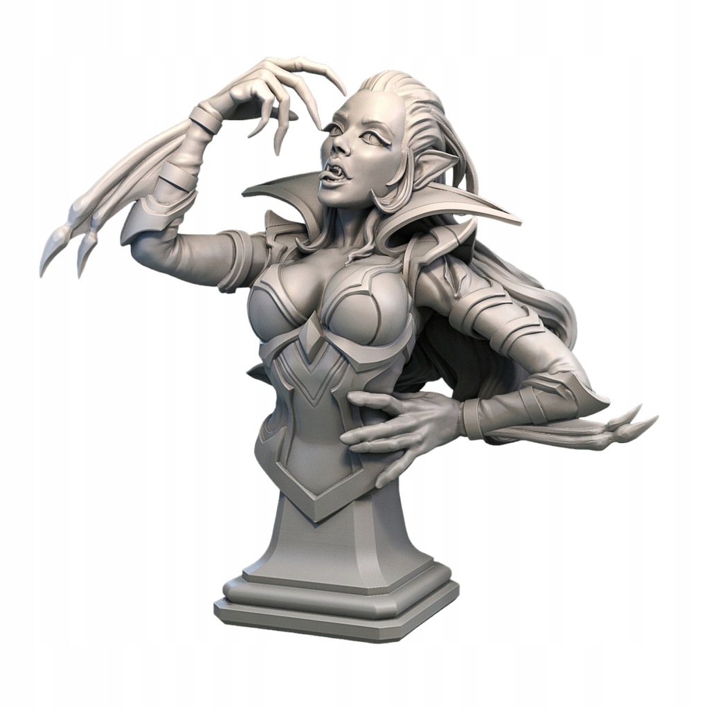 Vamp girl bust figurka rpg dnd druk 3d 8k - 13670046116 - oficjalne archiwum Allegro