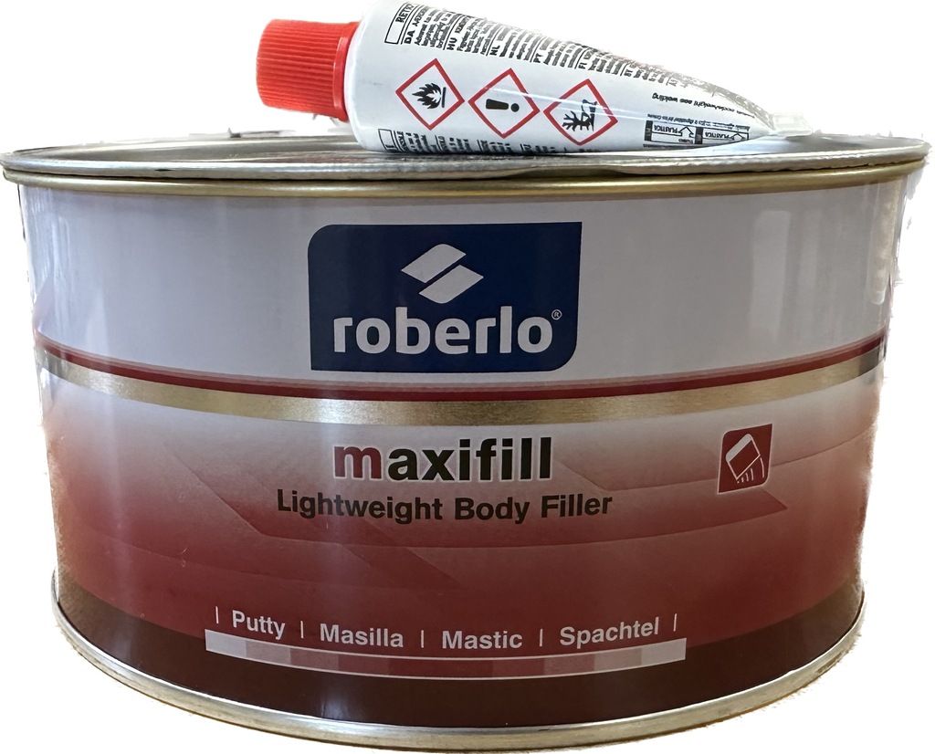 ROBERLO MAXIFILL Szpachla Lekka Wypełniająca 1L + utwardzacz ...