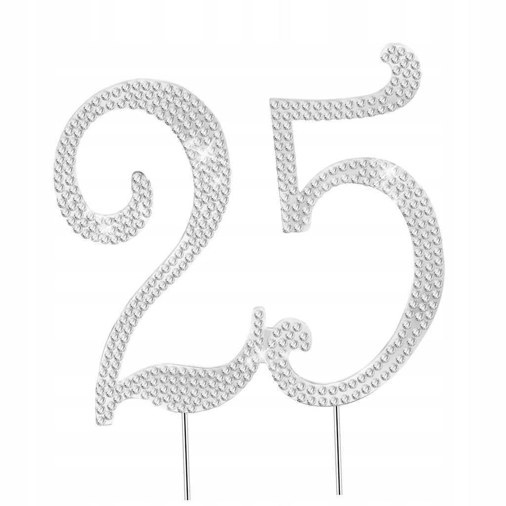25 Wedding Anniversary 25th Birthday Cake Topper - 14402913317 ...