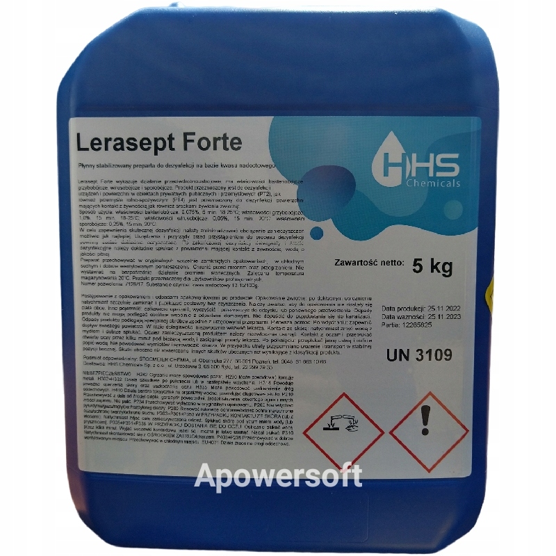 Lerasept Forte 5kg kwas nadoctowy 15% - 13624803619 - oficjalne ...