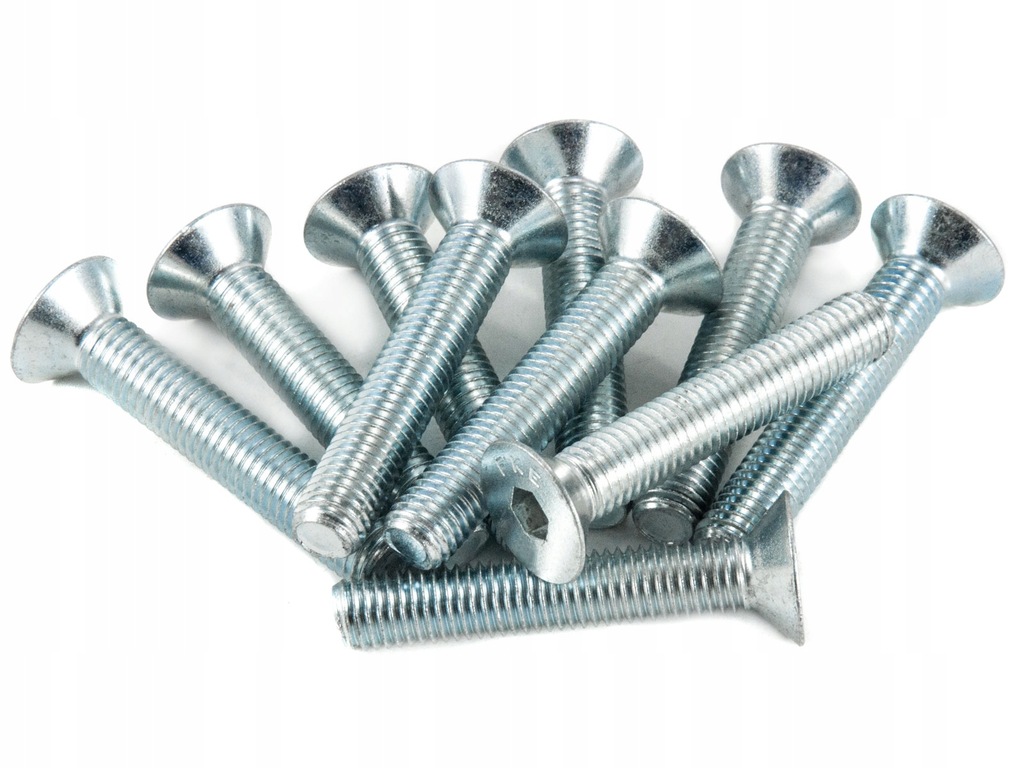 Śruba stożkowa imbus M3x8mm din7991 ocynk 100szt - 11321970598 ...