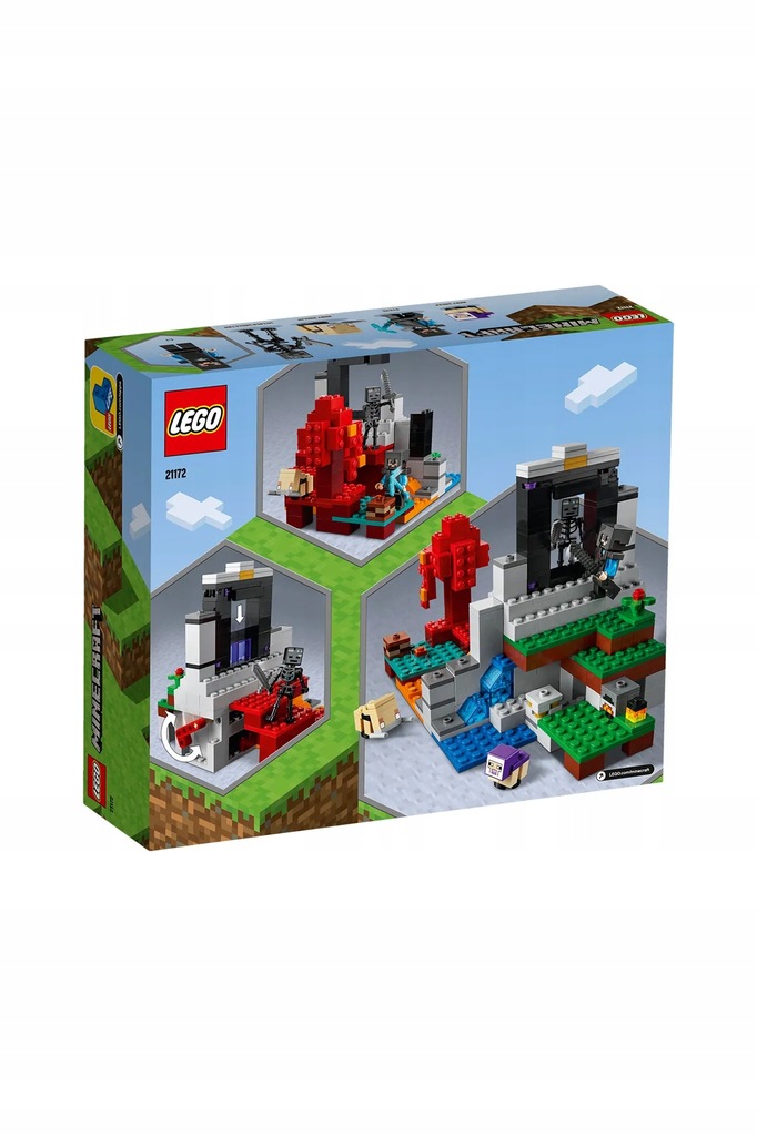 LEGO Minecraft Zniszczony portal 21172- 316 el. - 12839009472 ...