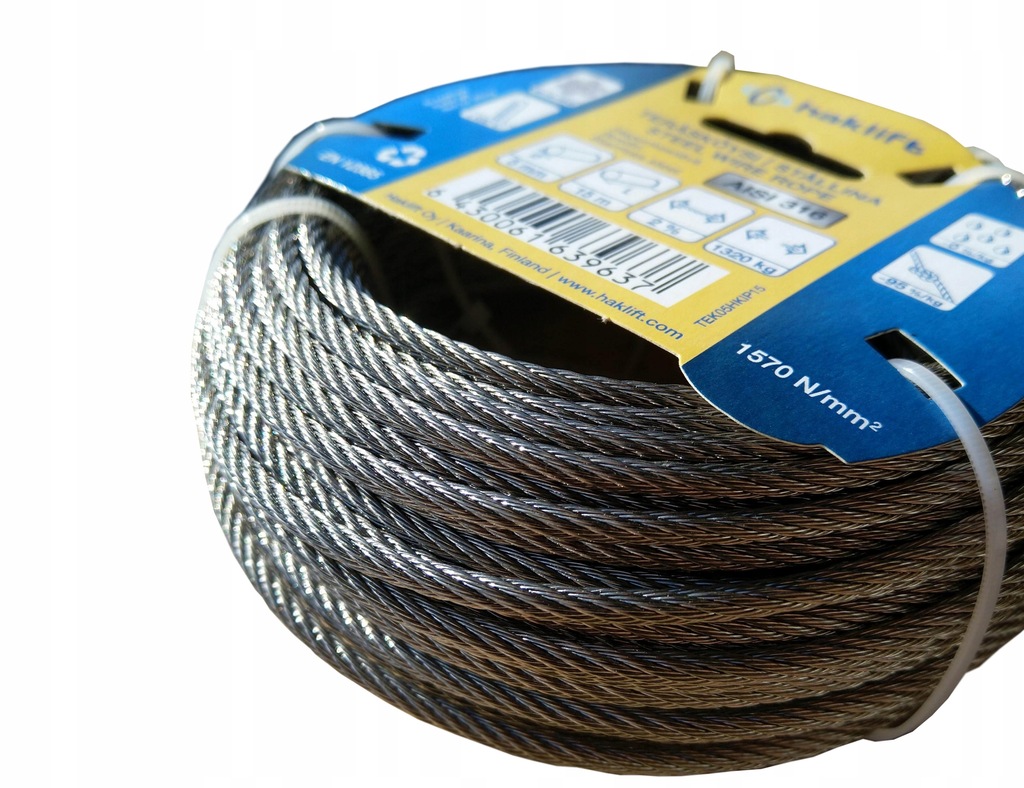 LINA LINKA NIERDZEWNA 2mm 7x7 AISI 316 V4 100M - 9835203704 - oficjalne archiwum Allegro