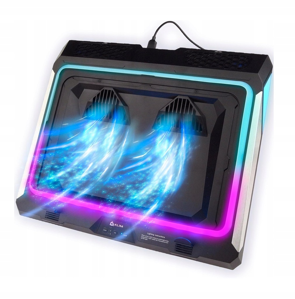 Klim Mistral Podkładka Chłodząca Do Laptopa 15-17 cali Wentylator 4500 ...