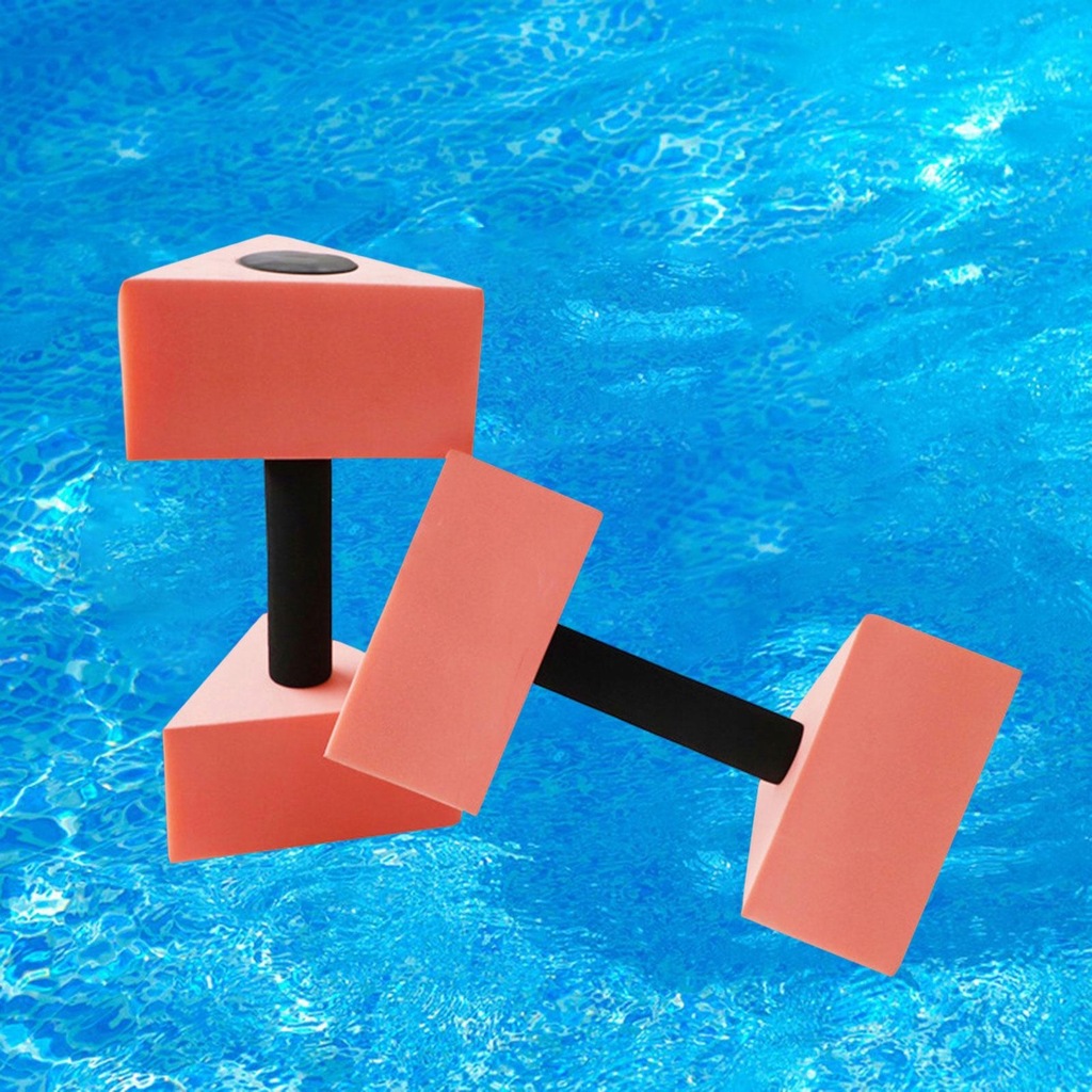 Triangle Water Aerobic Dumbbells Easy to Dry Floating Dumbbells for The ...
