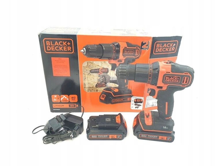 WKRĘTARKA BLACK DECKER BCD700S 2 AKU 18V 1,5AH - 11752935397 ...