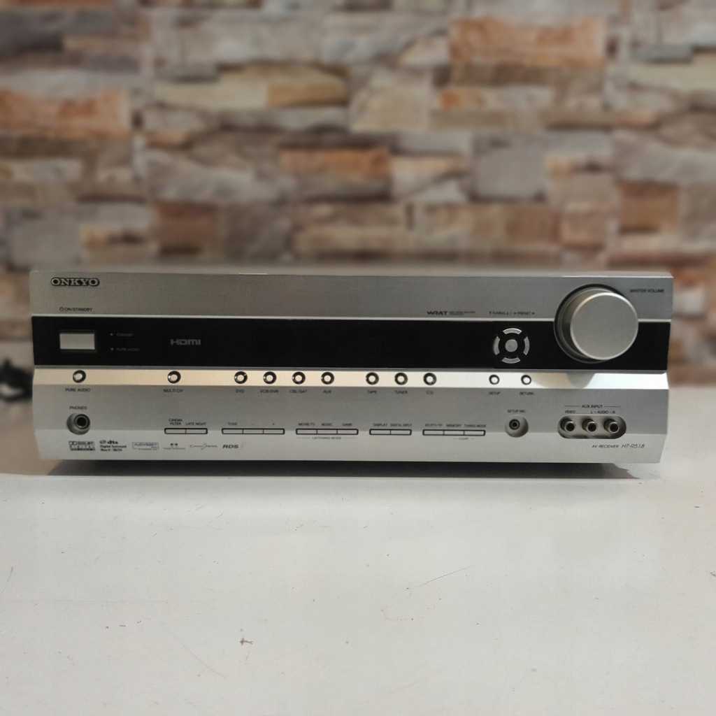 Amplituner ONKYO ht r518 5.1 srebrny - 13432219810 - oficjalne archiwum Allegro