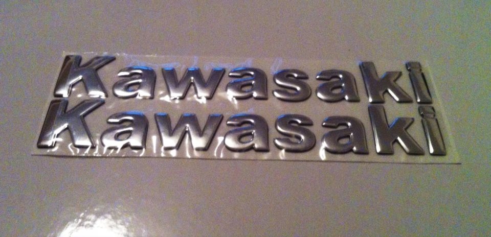 Logo Emblemat Kawasaki ZR Napis 3D ZZR H2R +Gratis - 7870935837 - oficjalne archiwum Allegro