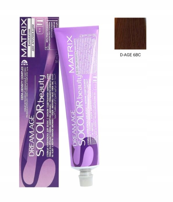 MATRIX SOCOLOR BEAUTY DREAM-AGE FARBA 6BC 90 ML - 11744082268 ...