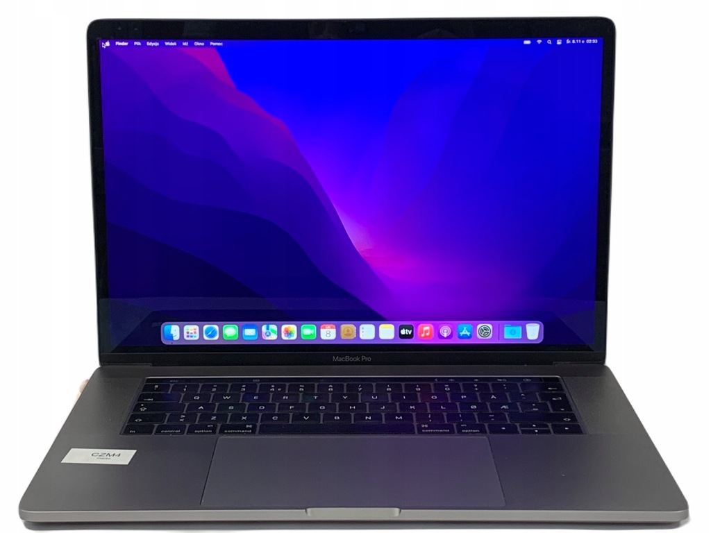 MacBook Pro 15 A1707 i7 16GB 512GB 2016 RADEON RETINA TOUCHBAR CZM4 ...