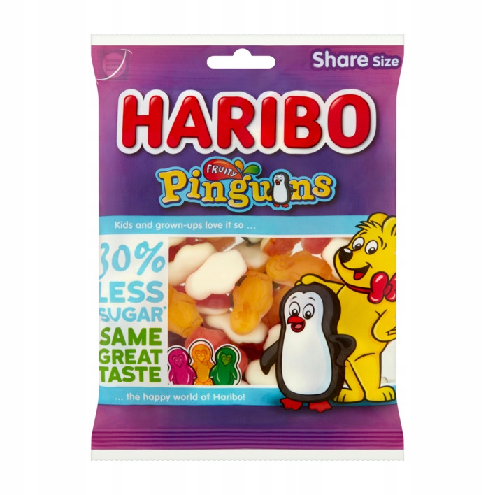 Haribo Penguins 160g żelki 30% mniej cukru DE - 10723621987 - oficjalne ...