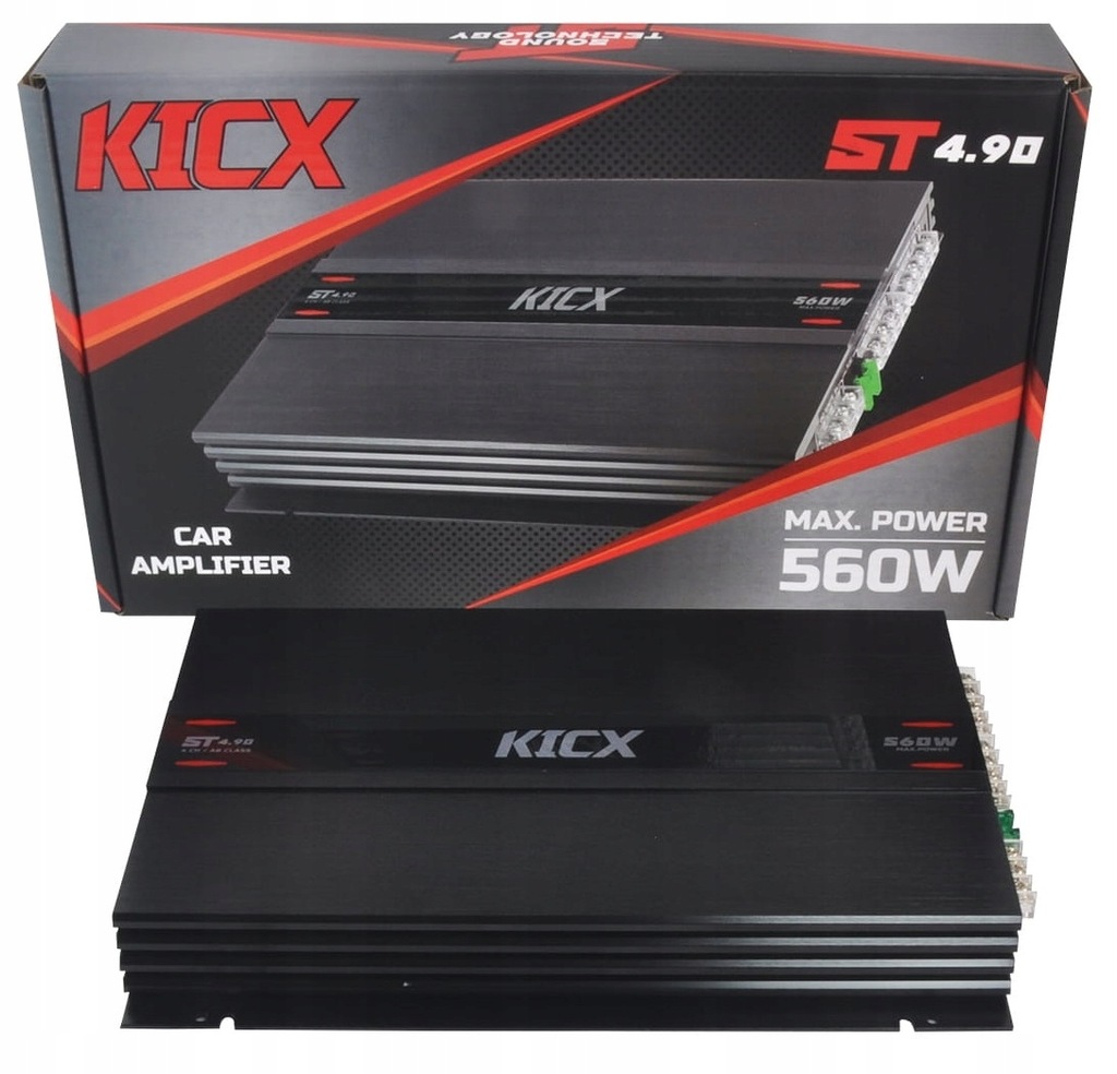 Wzmacniacz KICX ST4.90 4x130RMS / 2x280RMS - 11008173493 - oficjalne archiwum Allegro