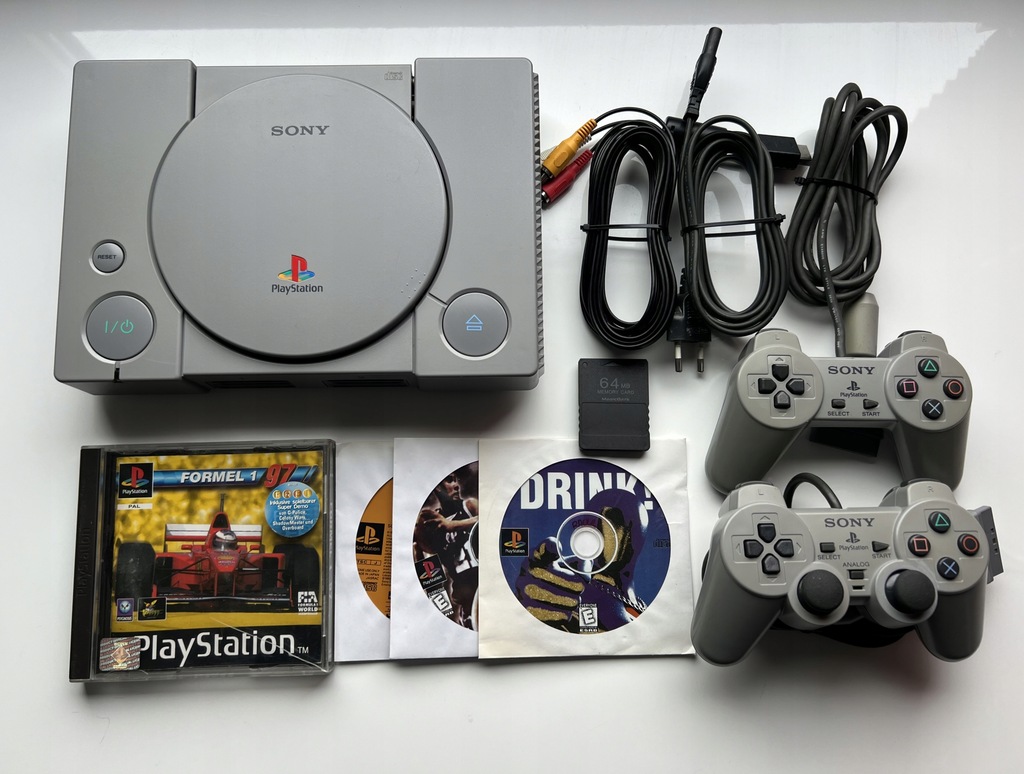 PLAYSTATION 1 PSX PS1 SCPH-9002 PSONE PRZEROBIONA + GRY ...