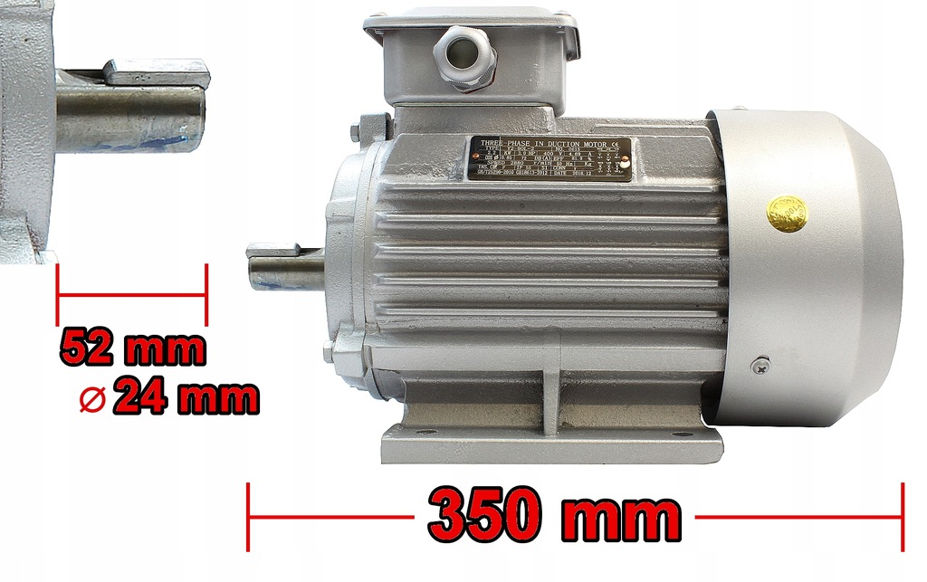 Silnik elektryczny 400V 2,2 kW 2800 rpm 3F - 7814056392 - oficjalne archiwum Allegro