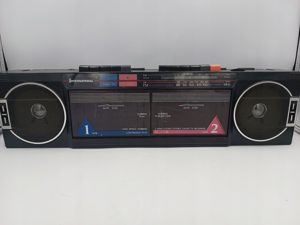 RADIOMAGNETOFON JAMNIK INTERNATIONAL AK21 MAGNETOFON DWUKASETOWY Z PRL ...