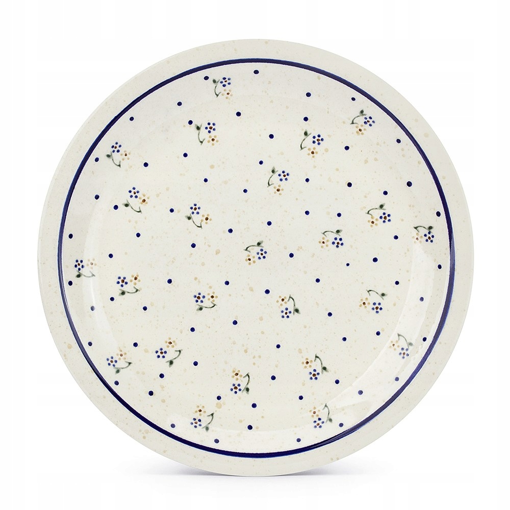 TALERZ obiadowy ceramiczny BOLESŁAWIEC dek. 111 H2 - 11418295460 ...