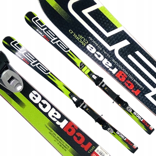 NOWE NARTY ELAN RACE RCG WC 168 cm + NOWE WIĄZANIA - 12796053067 ...