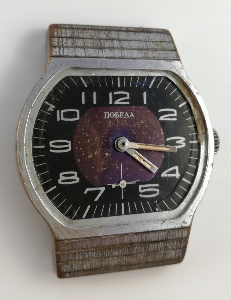 Stary zegarek mechaniczny kolekcja Pobieda Pobeda - 11599427527 ...