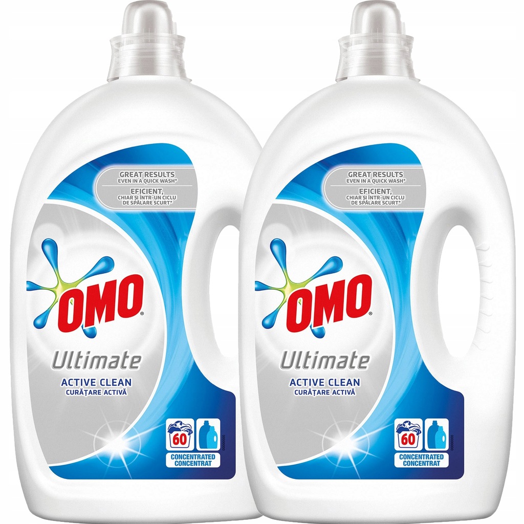 OMO Ultimate Active Clean Gel żel prania 6L 120 pr - 9524287077 ...