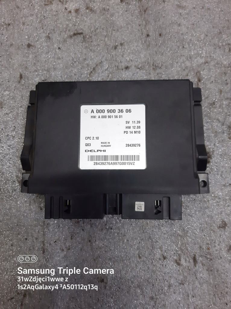 Moduł sterownik skrzyni Mercedes W176 A0009003606 - 13138904724 ...