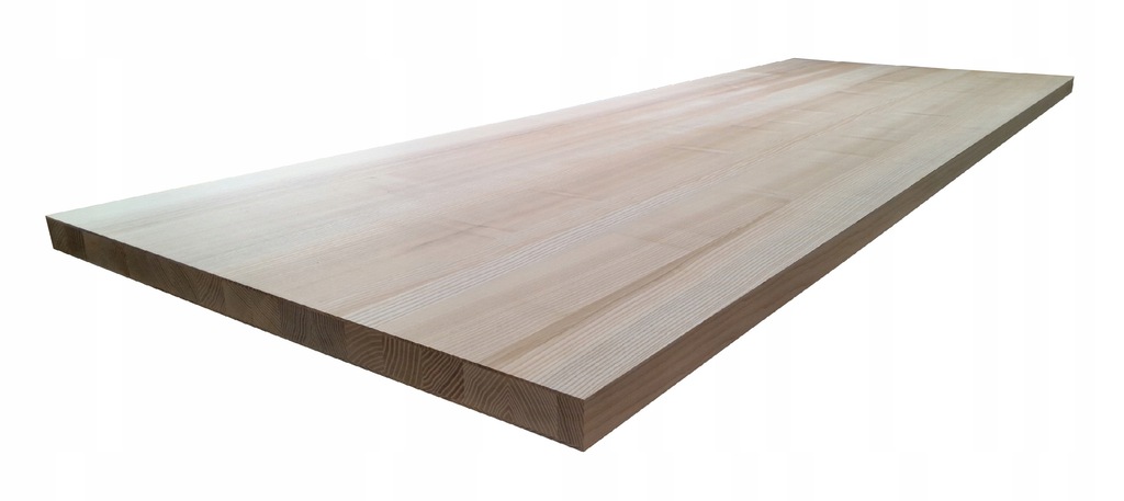 Blat drewniany jesionowy, parapet, półka, trep 3cm - 12988319466 ...
