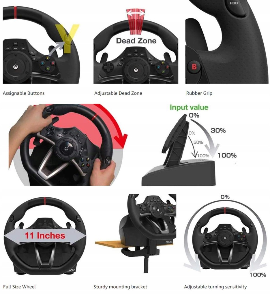 Kierownica HORI RWO Racing Wheel Xbox One Series X - 9664837999 ...
