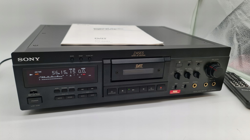 SONY DTC-ZA5ES DAT MAGNETOFON JAK NOWY + PILOT - 11847124766 - oficjalne archiwum Allegro