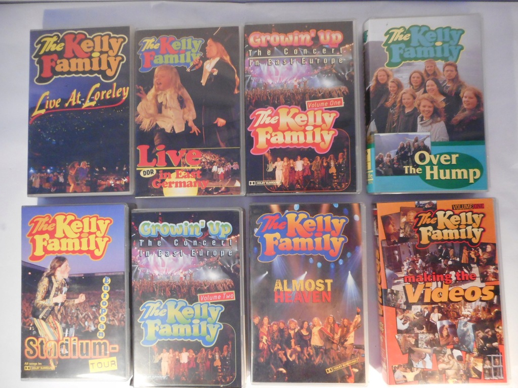 THE KELLY FAMILY KOLEKCJA KONCERTY VHS - 7809321073 - oficjalne ...