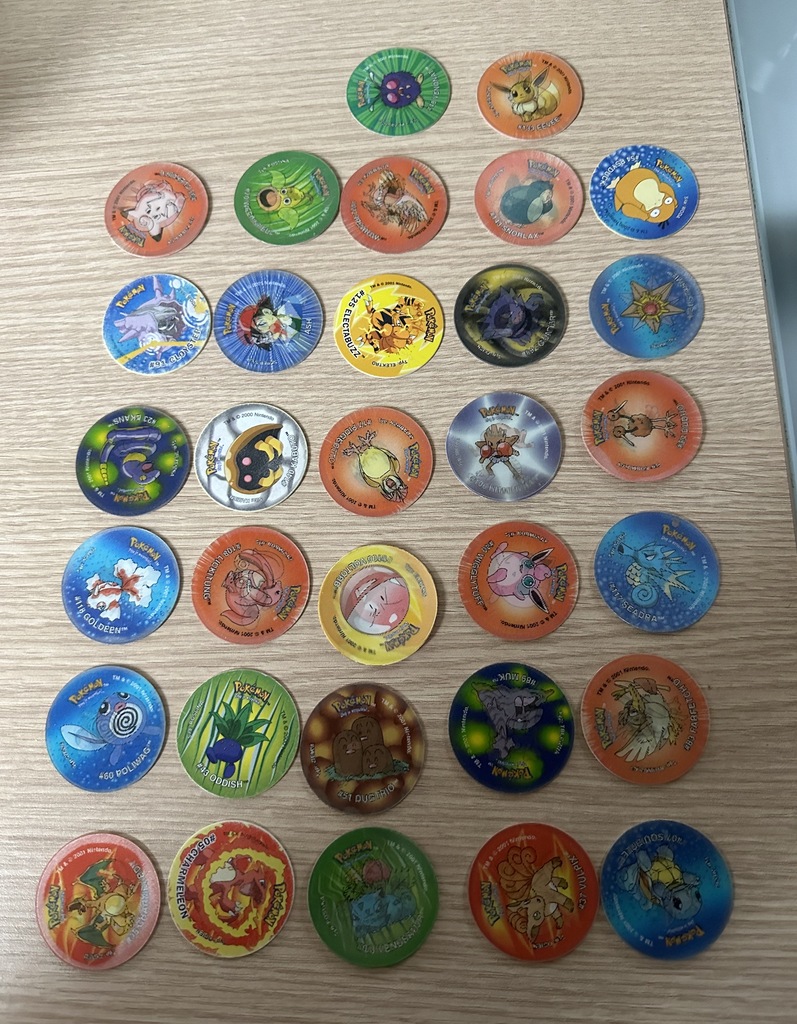 Pokemony Pokemon żetony kapsle UNIKAT - 13238373521 - oficjalne ...