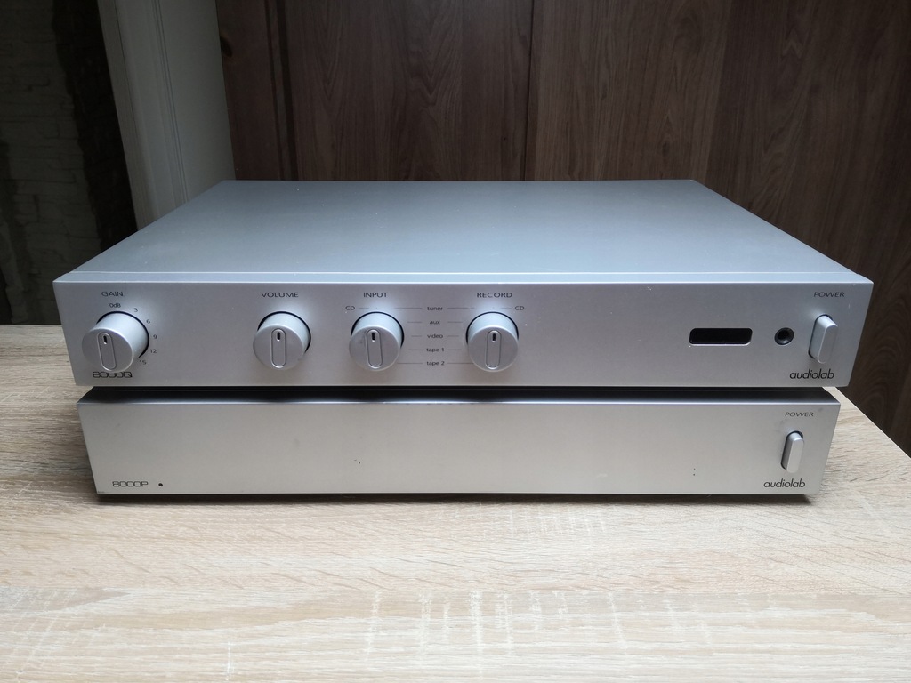 Audiolab 8000Q + 8000P, preamp + końcówka mocy - 11150454438 ...