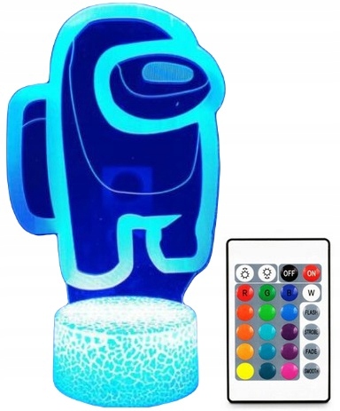 LAMPA 3D LED USB AMONG US + PILOT - 11587064087 - oficjalne archiwum ...