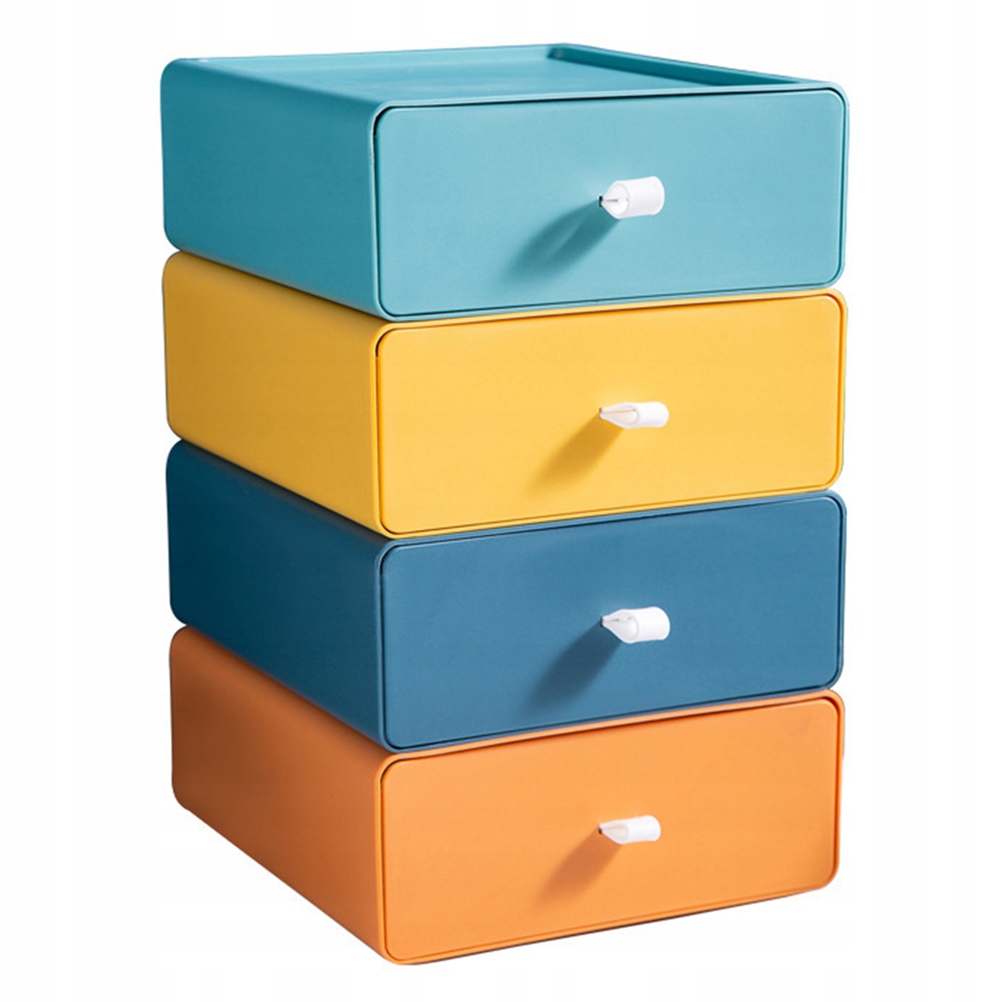 Small 4 Drawer Plastic Storage Stackable Drawers - 14658569480 ...