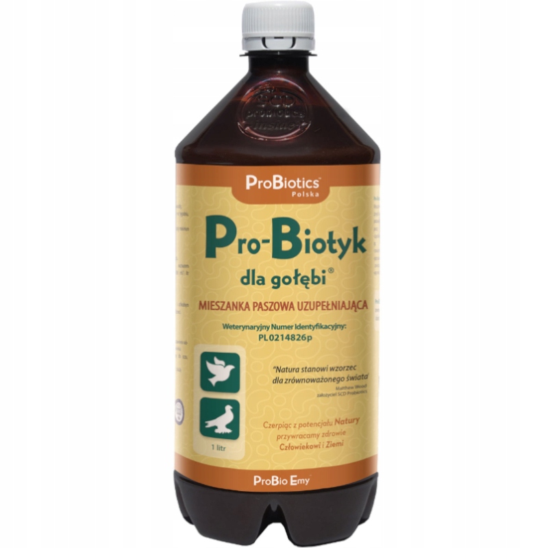 PRO-BIOTYK DLA GOŁĘBI I PTACTWA OZDOBNEGO 1L EMY - 9485757511 - oficjalne archiwum Allegro